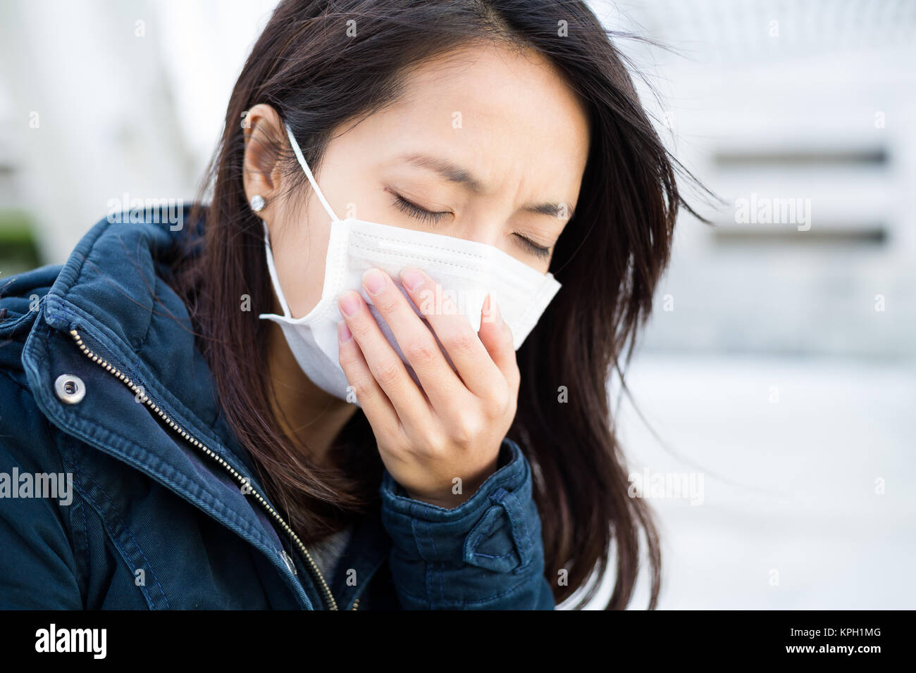 Woman feeling unwell Stock Photo - Alamy