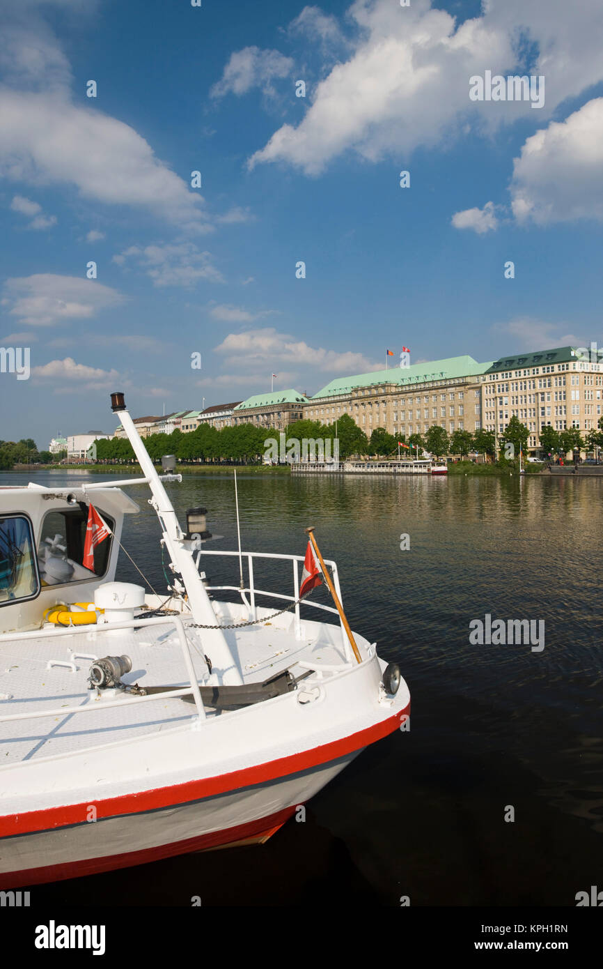 Germany, State of Hamburg, Hamburg. Binnenalster lake Stock Photo - Alamy