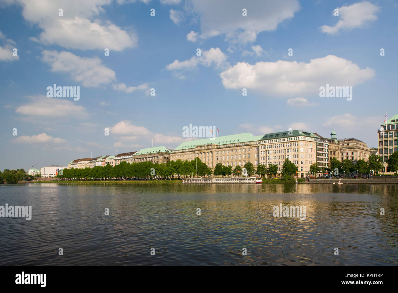 Germany, State of Hamburg, Hamburg. Binnenalster lake Stock Photo - Alamy