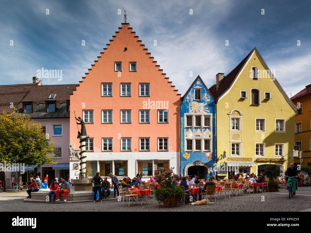 Germany, Bavaria, Fussen, Reichenstrasse, pedestrian street Stock Photo ...