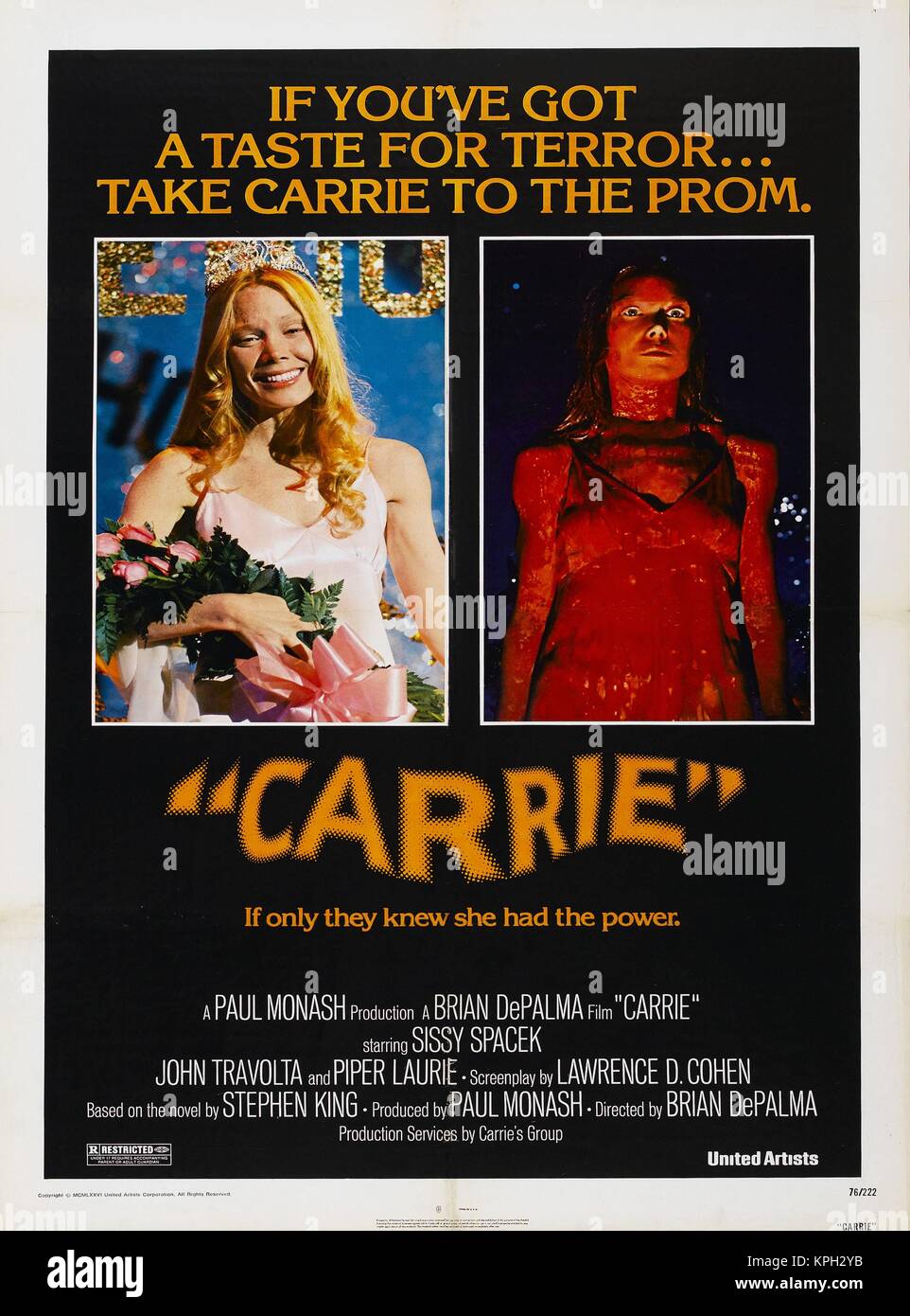 Carrie 1976 poster hi-res stock photography and images - Alamy