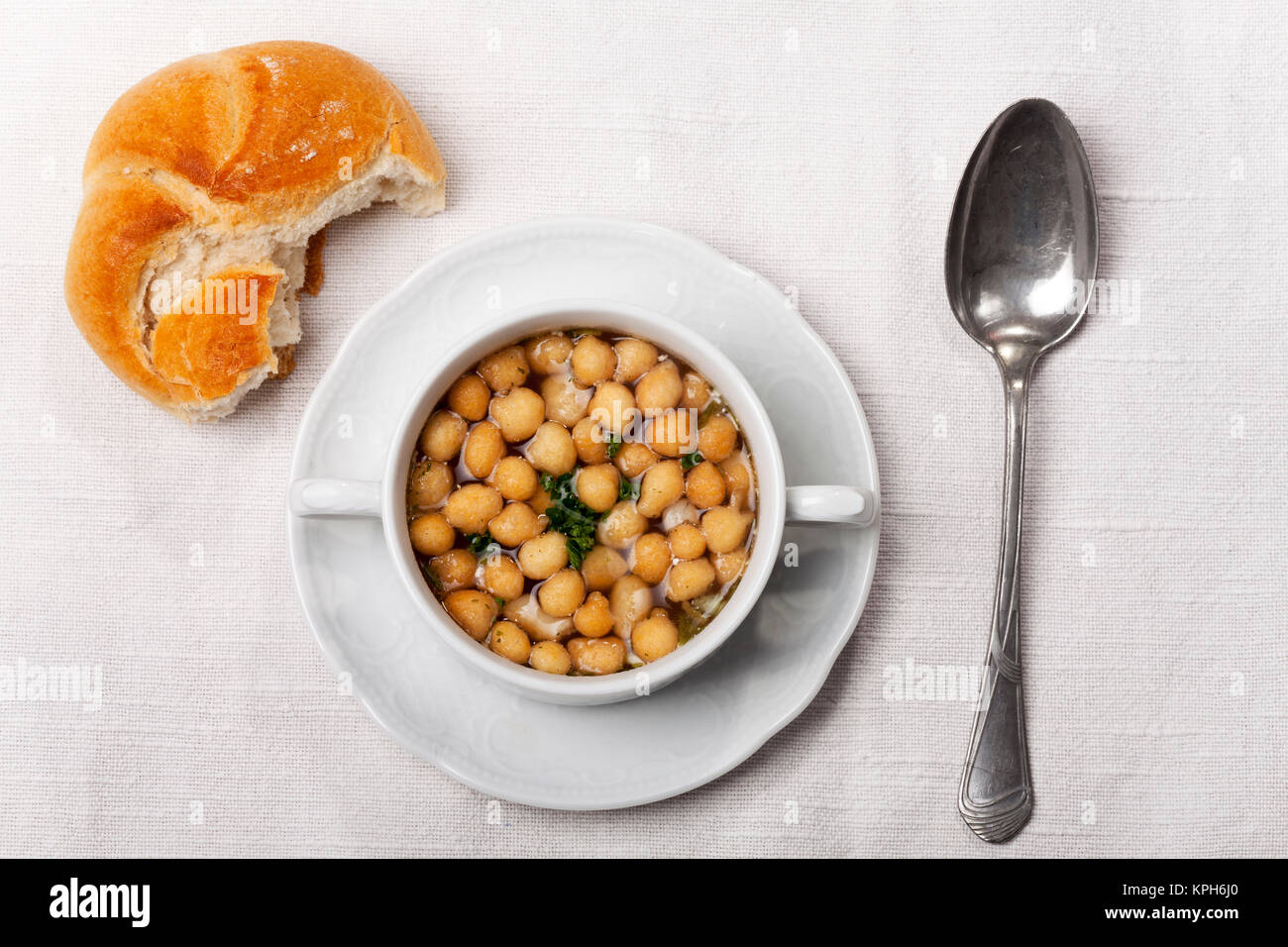 fresh soup with soup beads Stock Photo - Alamy