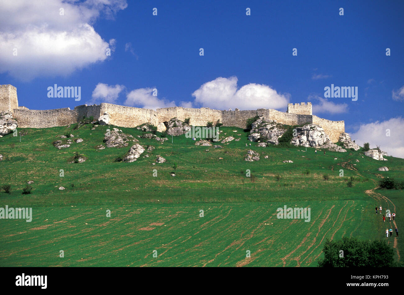 Slovakia, Spis Region, Spissky Hrad. Spis Castle Stock Photo - Alamy