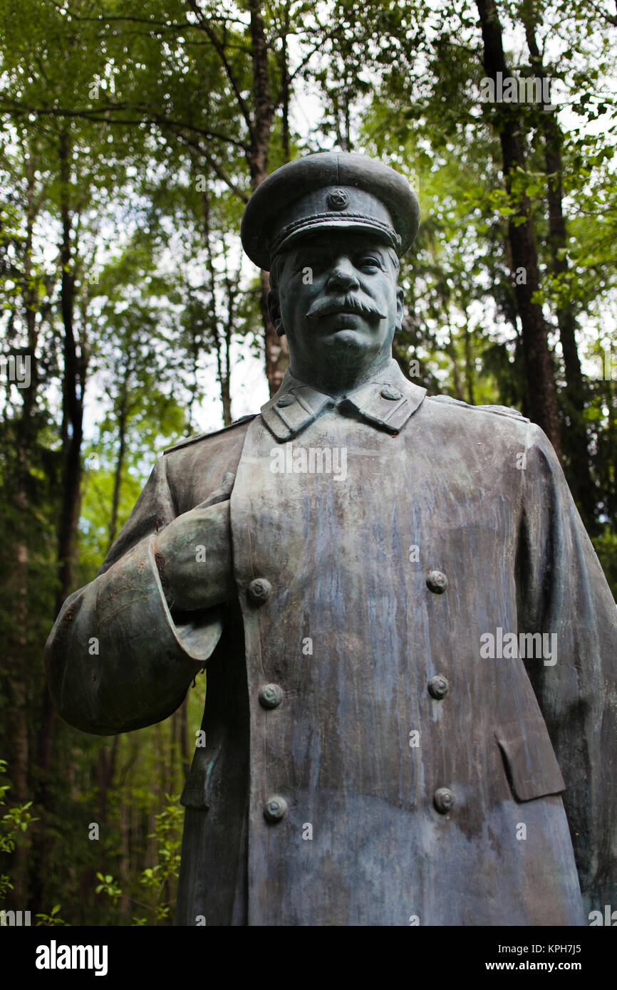 Lithuania, Southern Lithuania, Grutas, Grutas Park, sculpture park of ...
