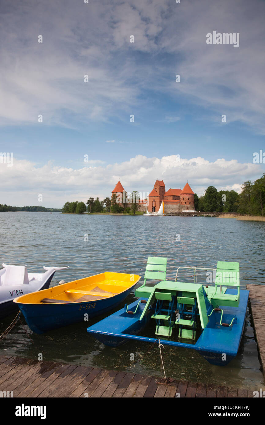 Lithuania, Trakai, Trakai Historical National Park, Island Castle on ...