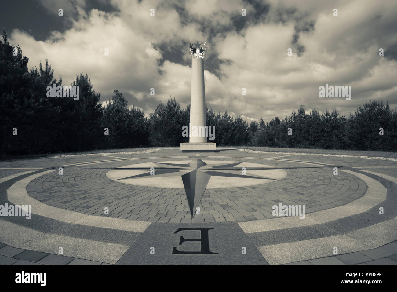 Lithuania, Vilnius-area, Centre of Europe, geographic center of Europe ...