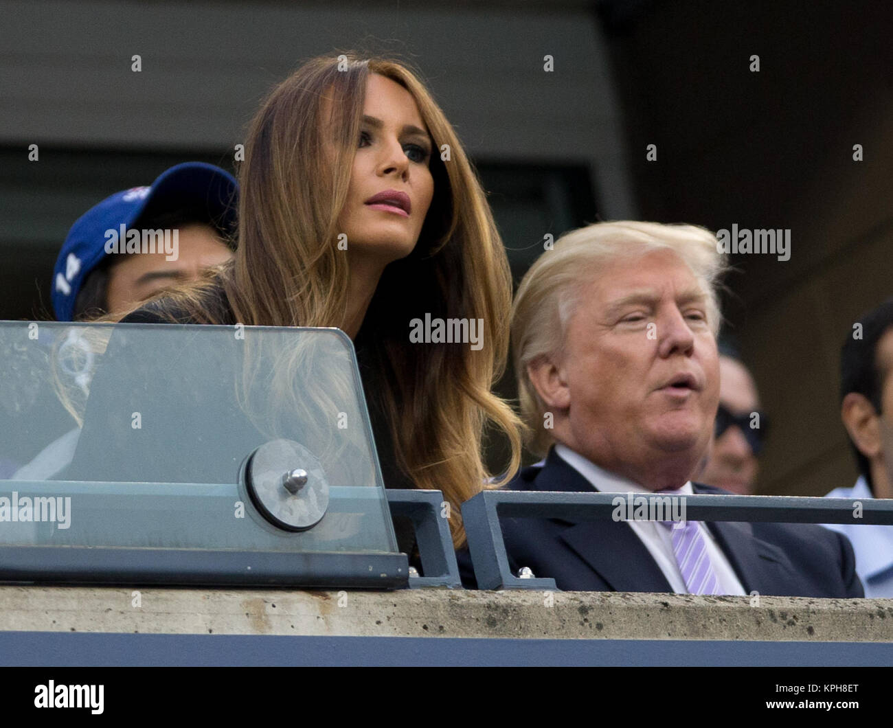 FLUSHING NY- SEPTEMBER 08: Melania Knauss Trump, Donald Trump, at the ...