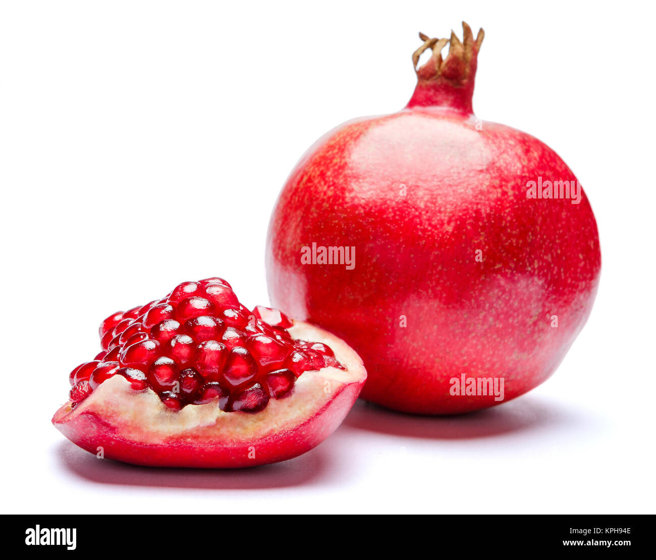Pomegranate and seeds close-up Stock Photo - Alamy