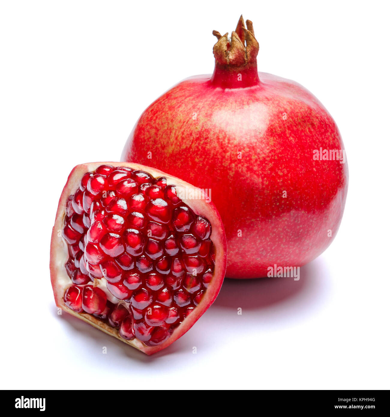Pomegranate and seeds close-up Stock Photo - Alamy
