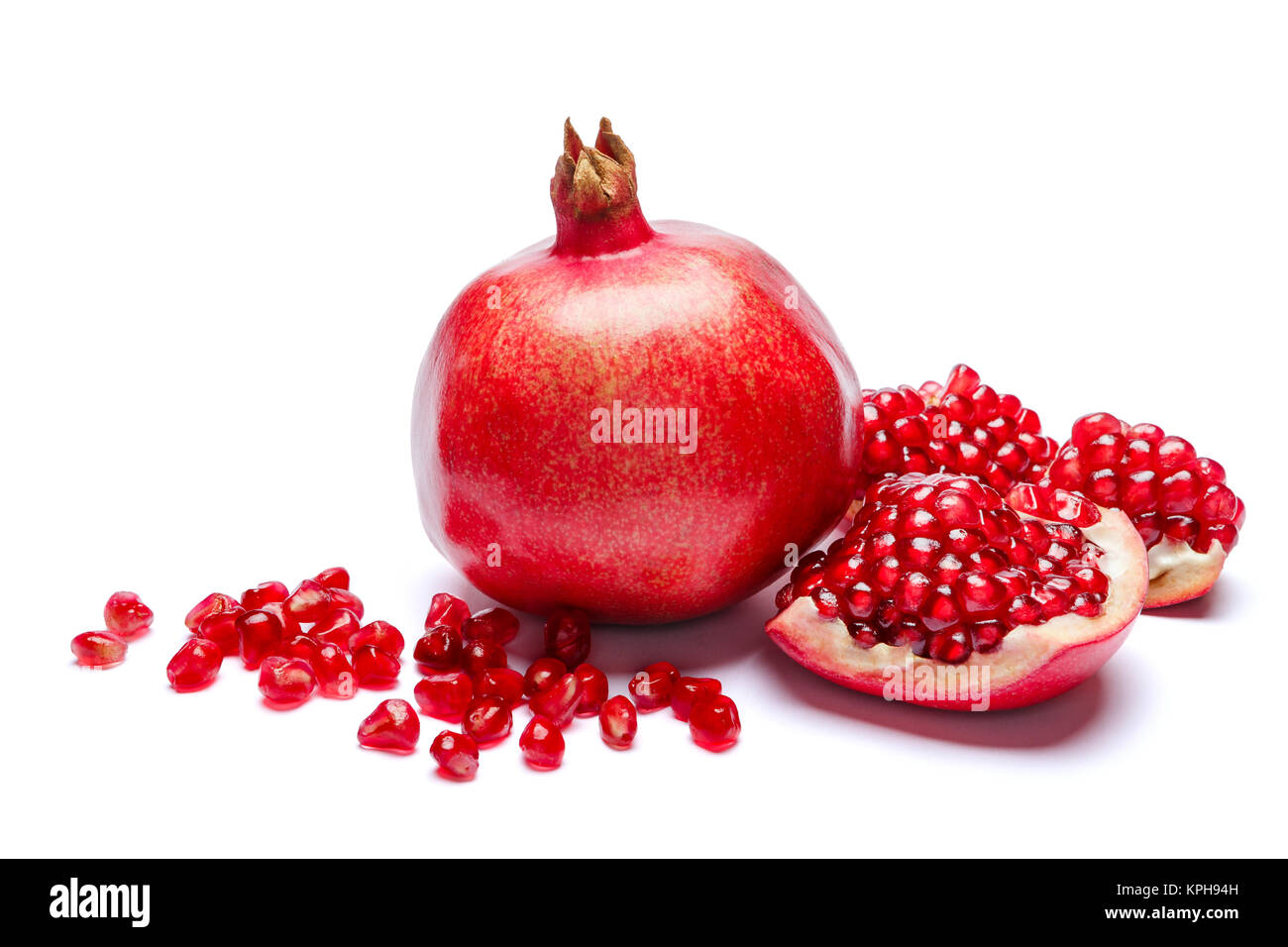 Pomegranate and seeds close-up Stock Photo - Alamy