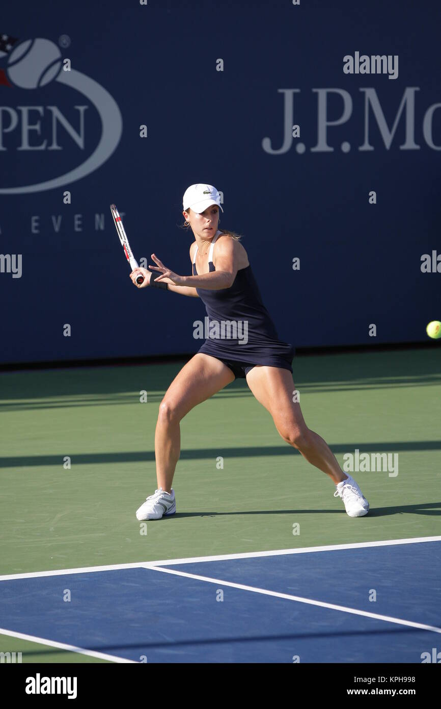 FLUSHING NY- AUGUST: Alize Cornet, at the 2014 US Open at the USTA ...