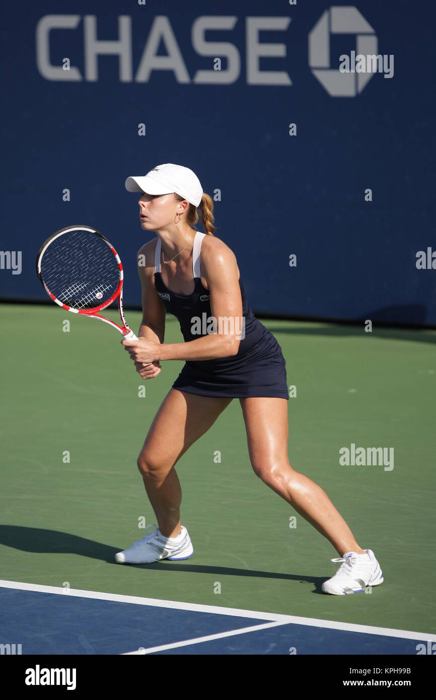 FLUSHING NY- AUGUST: Alize Cornet, at the 2014 US Open at the USTA ...