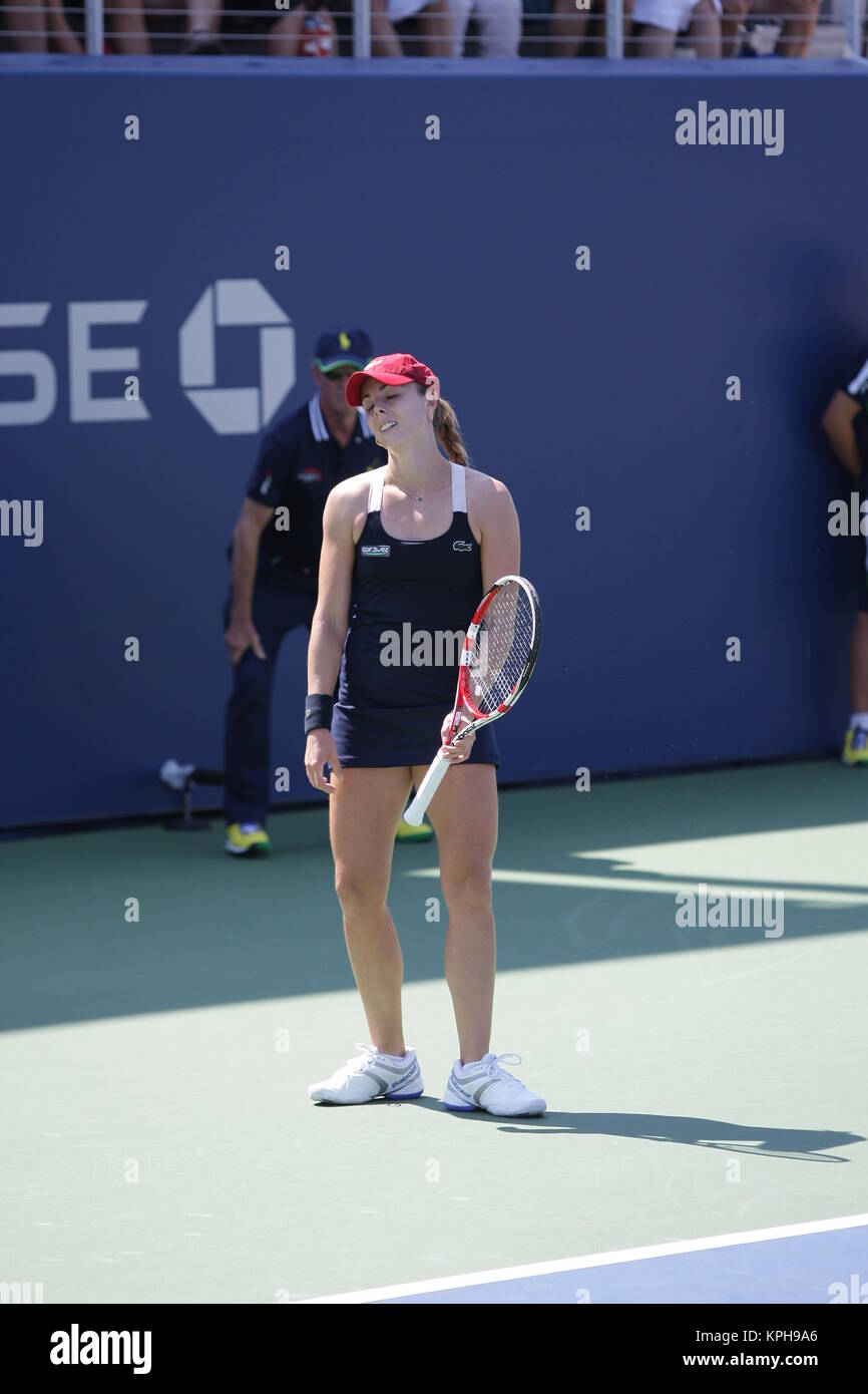 FLUSHING NY- AUGUST: Alize Cornet, at the 2014 US Open at the USTA ...
