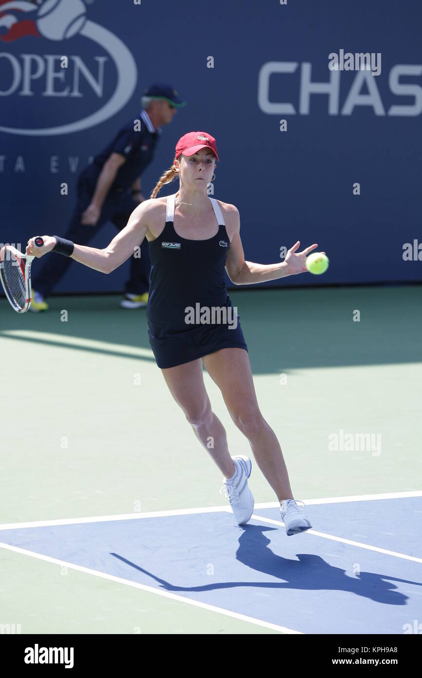 FLUSHING NY- AUGUST: Alize Cornet, at the 2014 US Open at the USTA ...