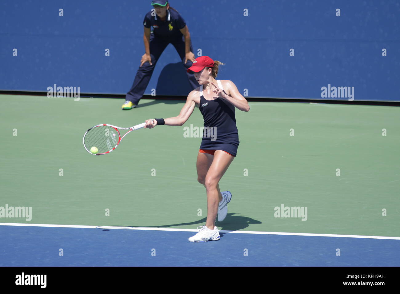 FLUSHING NY- AUGUST: Alize Cornet, at the 2014 US Open at the USTA ...