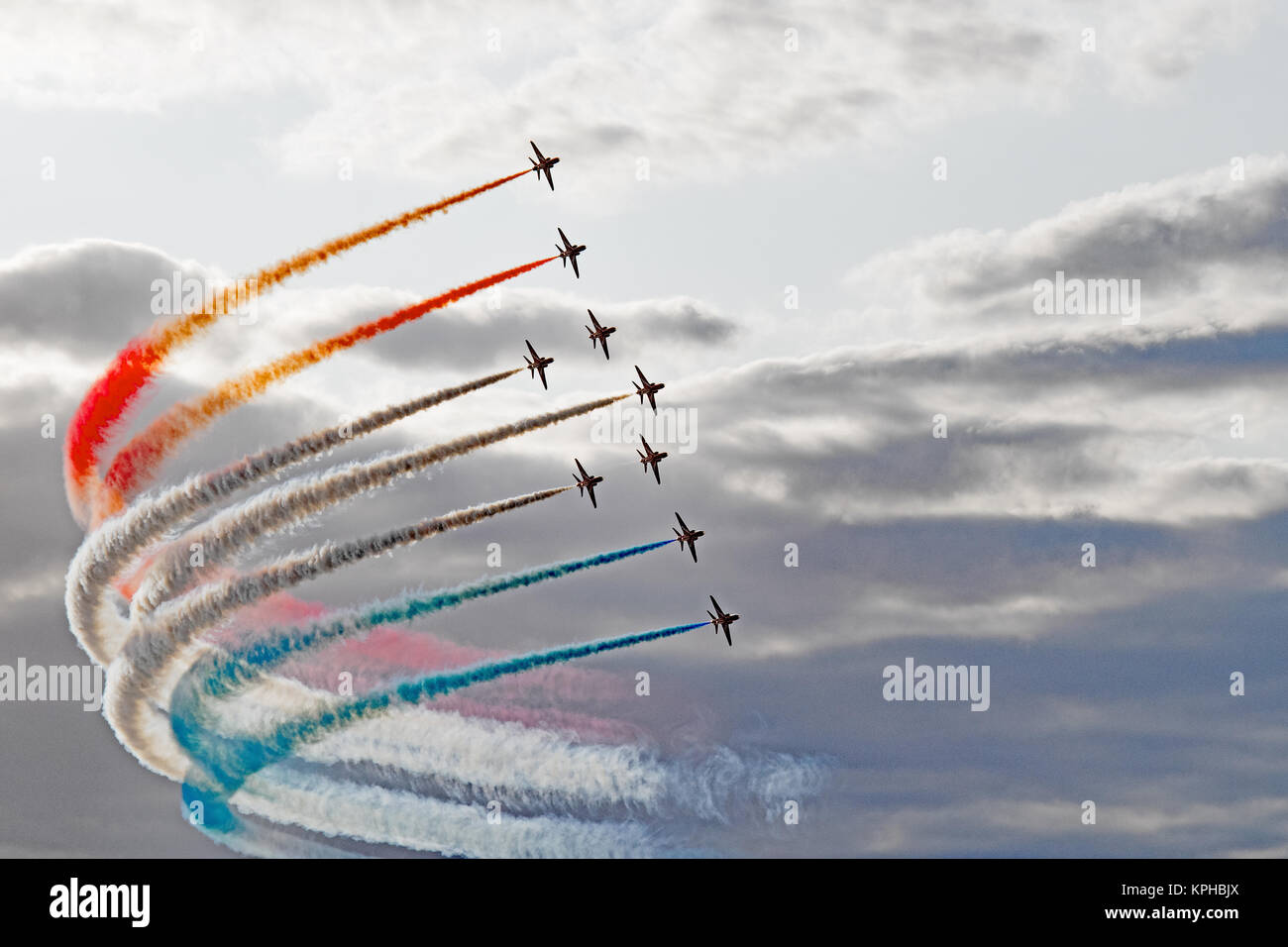 Red arrows diamond nine hi-res stock photography and images - Alamy