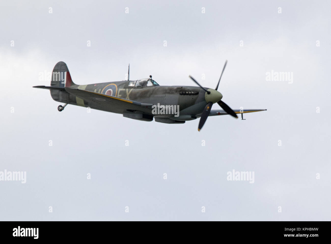 The Kent Spitfire M IXe, based at Biggin Hill, Kent. Taken at South ...