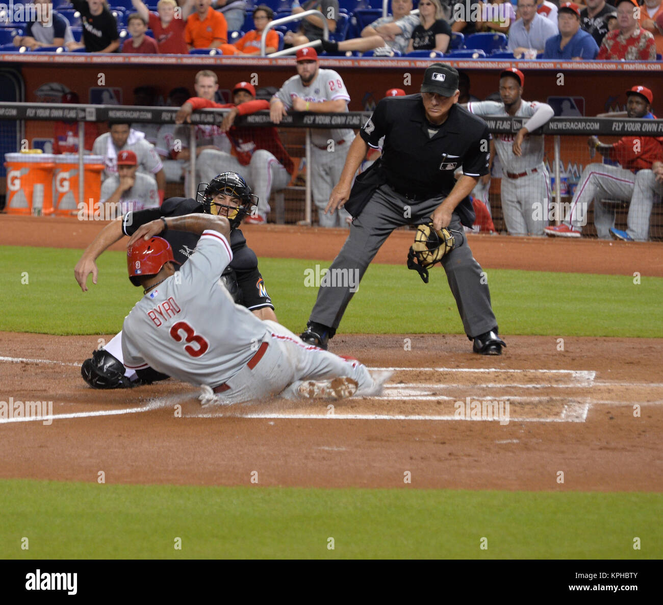 Philadelphia phillies v miami marlins hi-res stock photography and ...