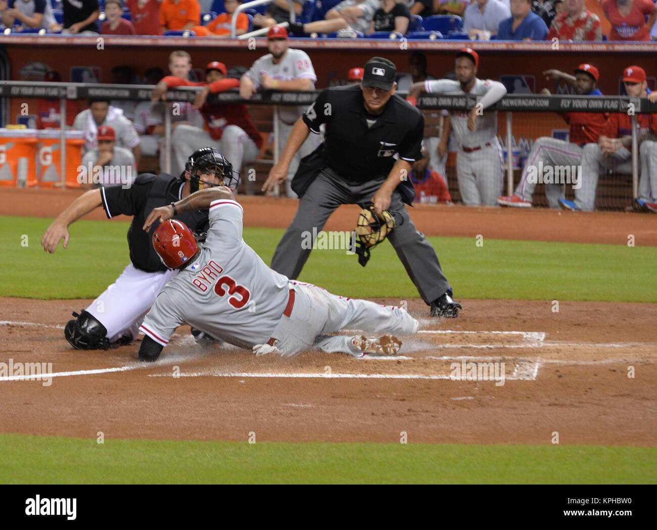Philadelphia phillies v miami marlins hi-res stock photography and ...