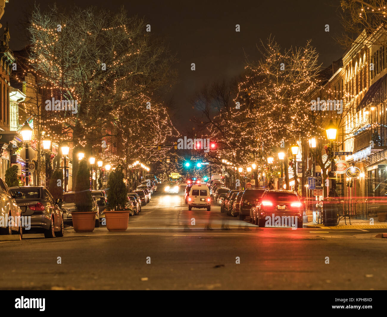 Virginia night houses street hi-res stock photography and images - Alamy