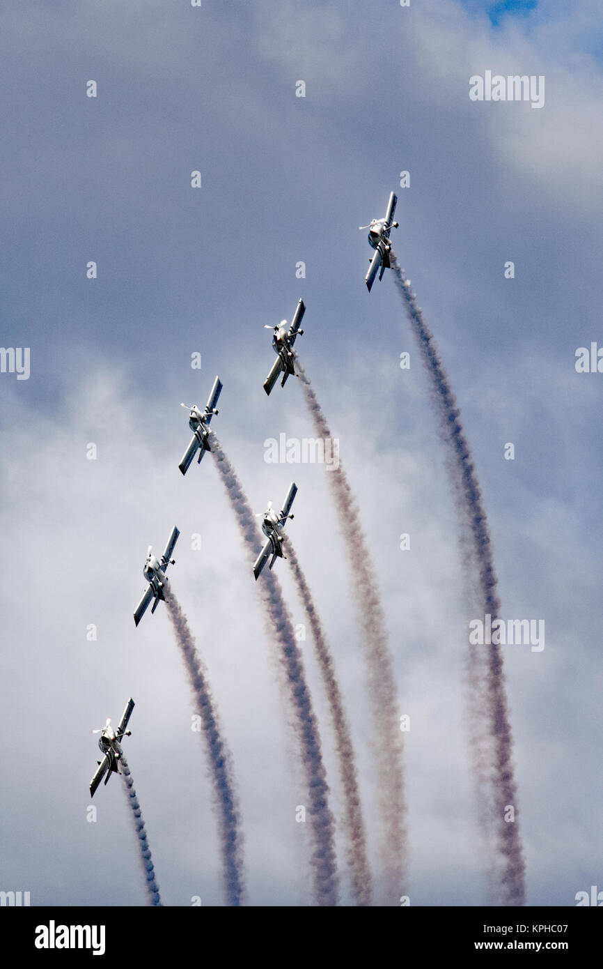 Ravens Aerobatic Display Team photographed at South East Airshow, Herne ...