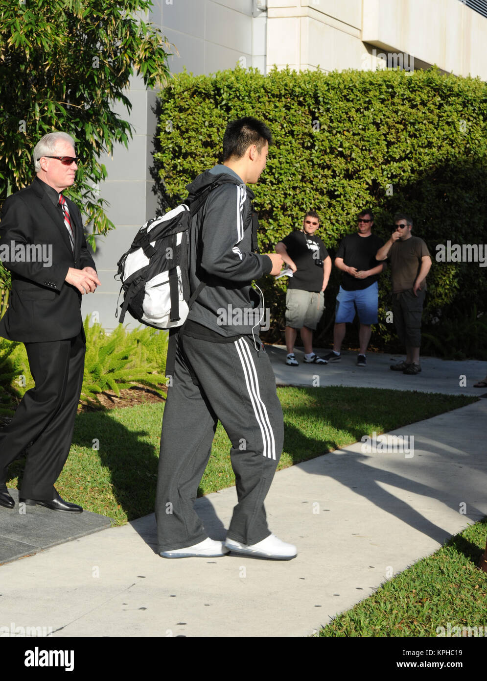 MIAMI, FL - FEBRUARY 23: (EXCLUSIVE COVERAGE) here is a rare picture of ...