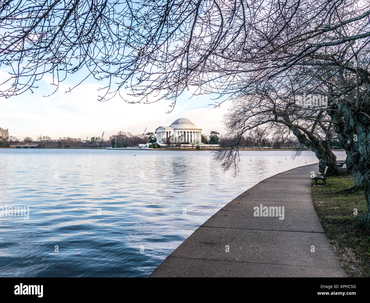 Washington DC, USA - January 1, 2015. The Thomas Jefferson Memorial is ...