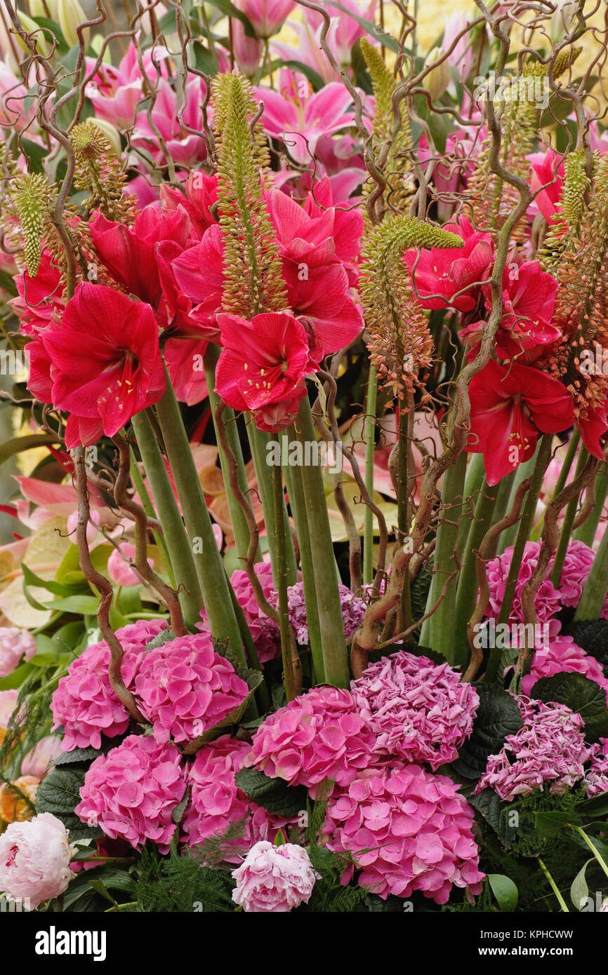 Flowers on float celebrating Queen's Day, a celebration of the Queen ...