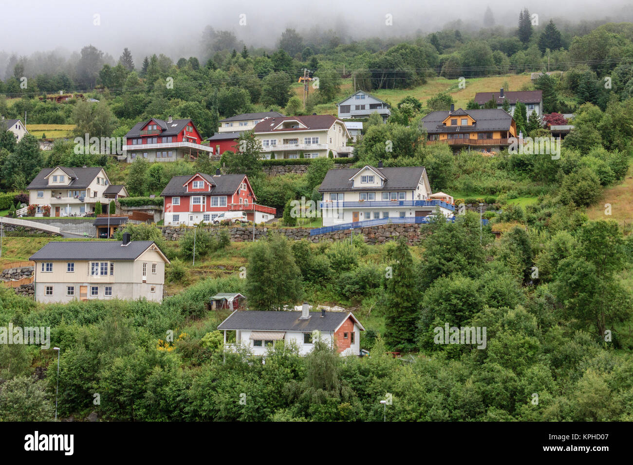 Buildings. Architecture. Olden, Norway Stock Photo - Alamy