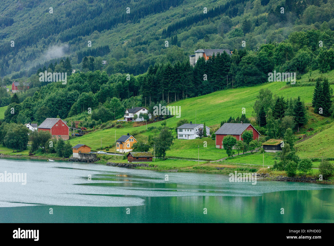 Buildings. Architecture. Olden, Norway Stock Photo - Alamy