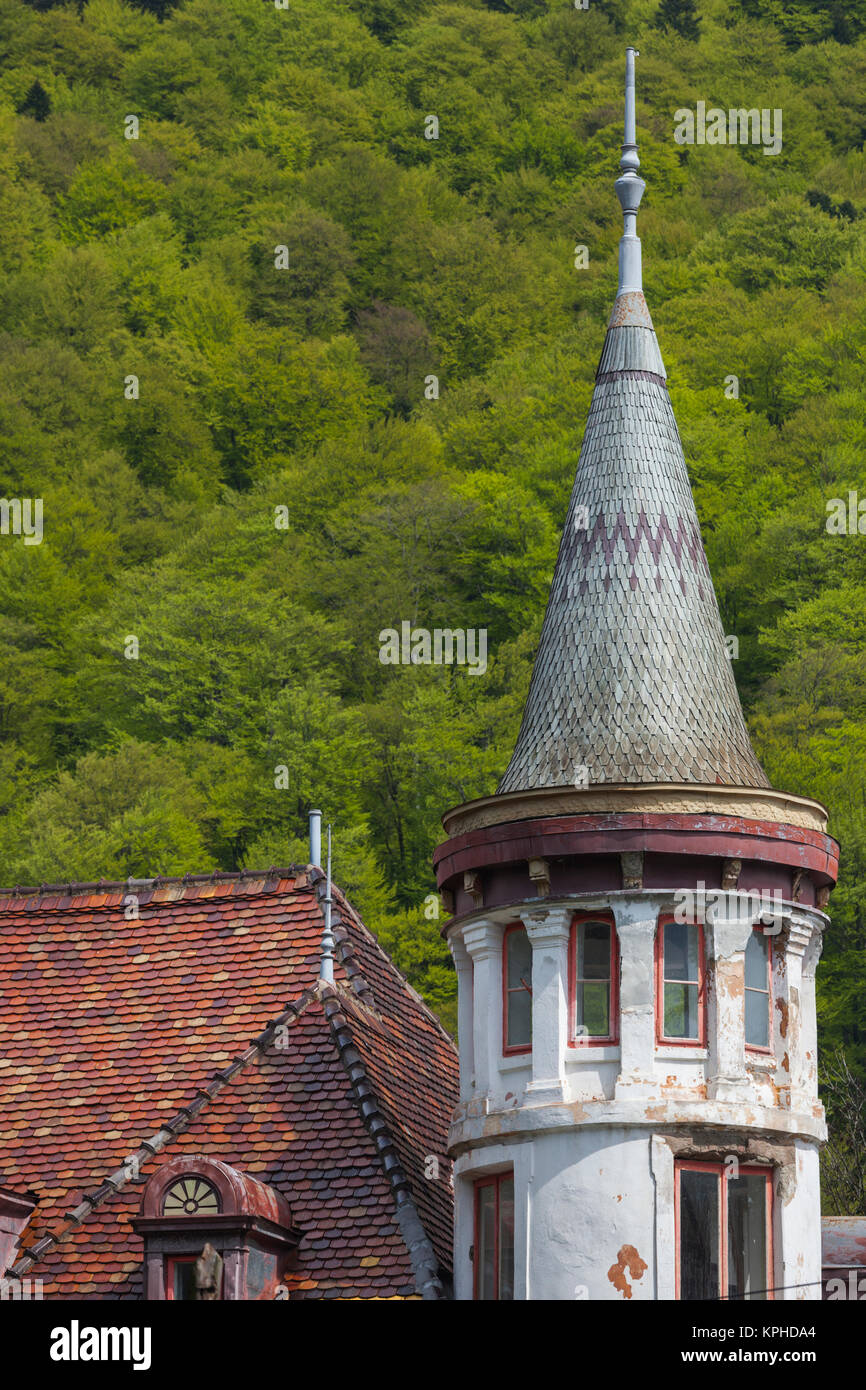 Romania, Transylvania, Sinaia, antique resort building Stock Photo - Alamy