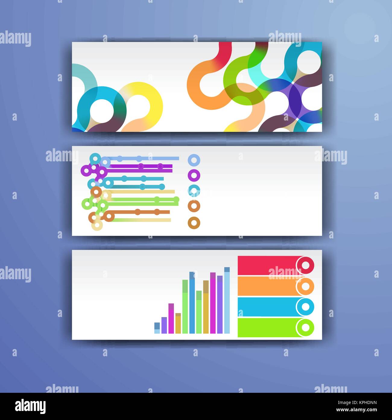 Corporate infographic template with color elements. Vector company ...