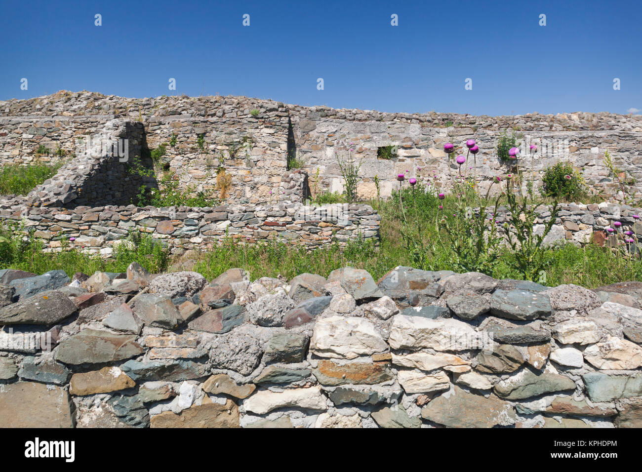 Romania, Black Sea Coast, Histria, ruins of oldest Romanian town built ...