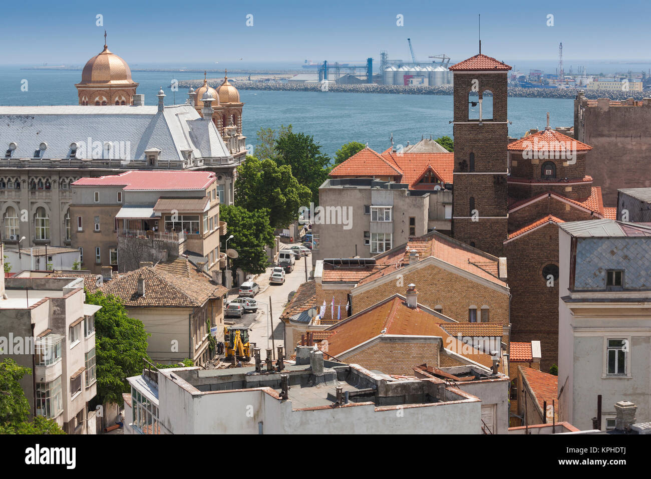 Romania, Black Sea Coast, Constanta, elevated city view Stock Photo - Alamy