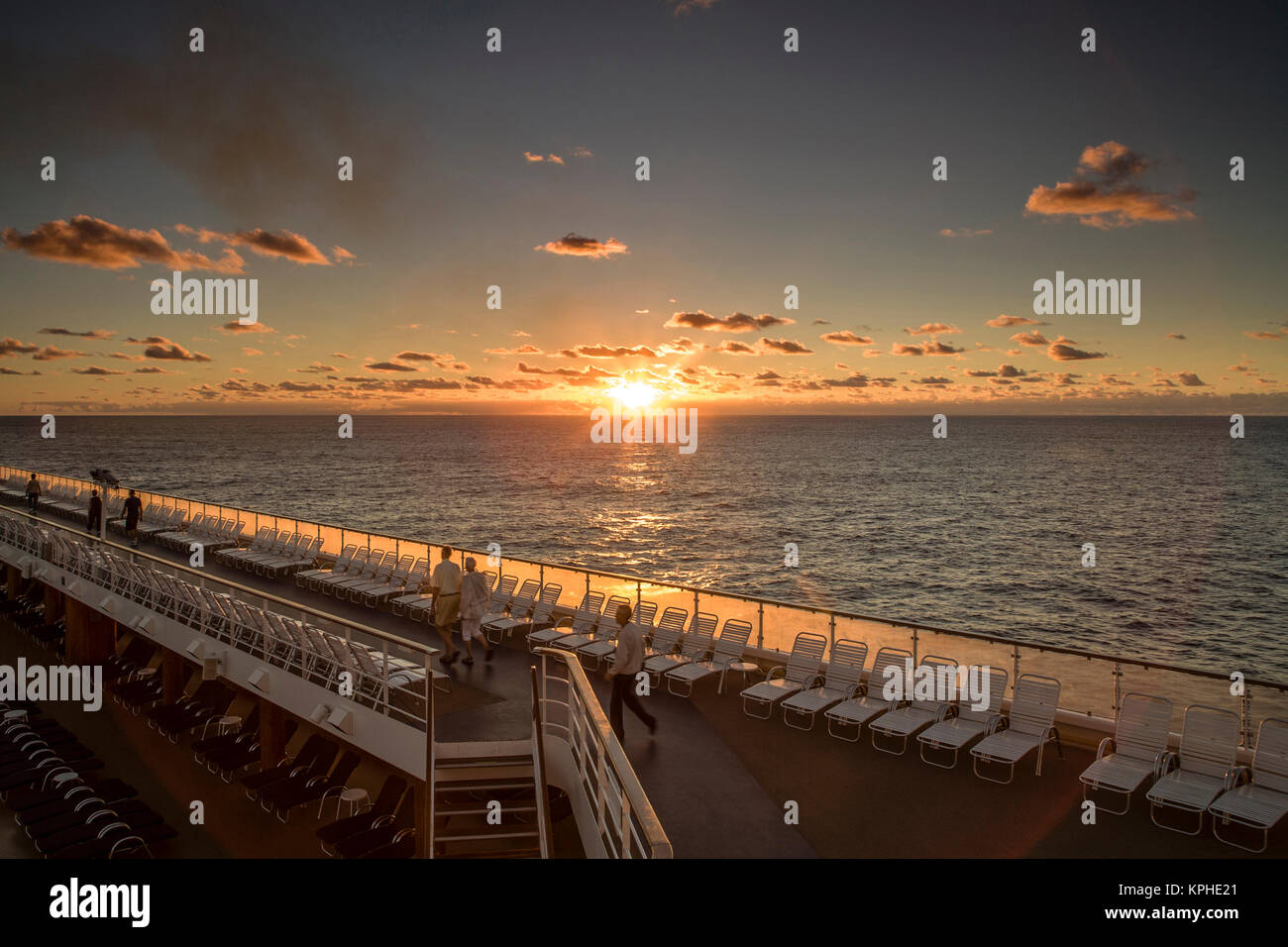 Cruise sunrise. Atlantic Ocean Stock Photo - Alamy
