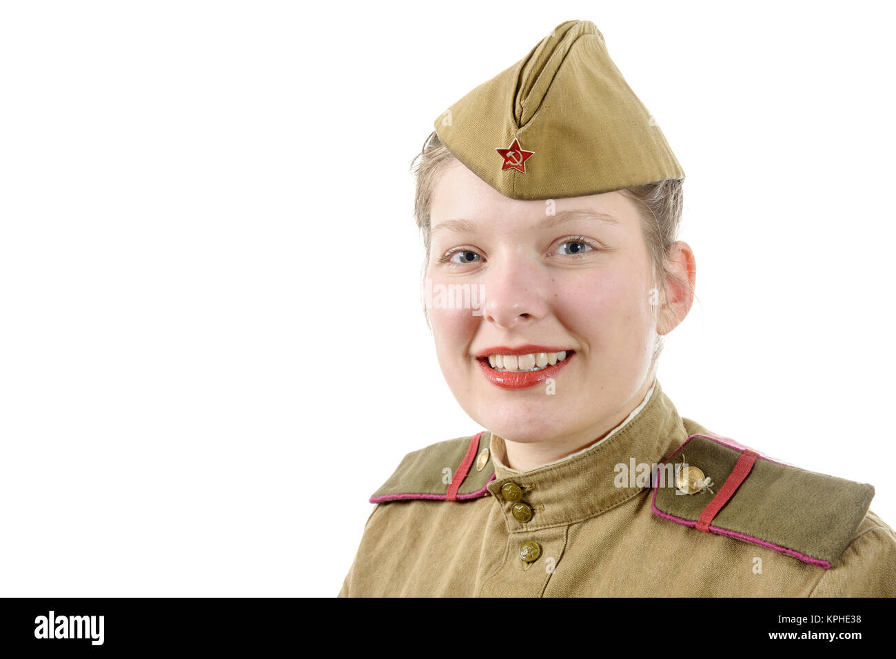 Woman in russian military uniform hi-res stock photography and images ...