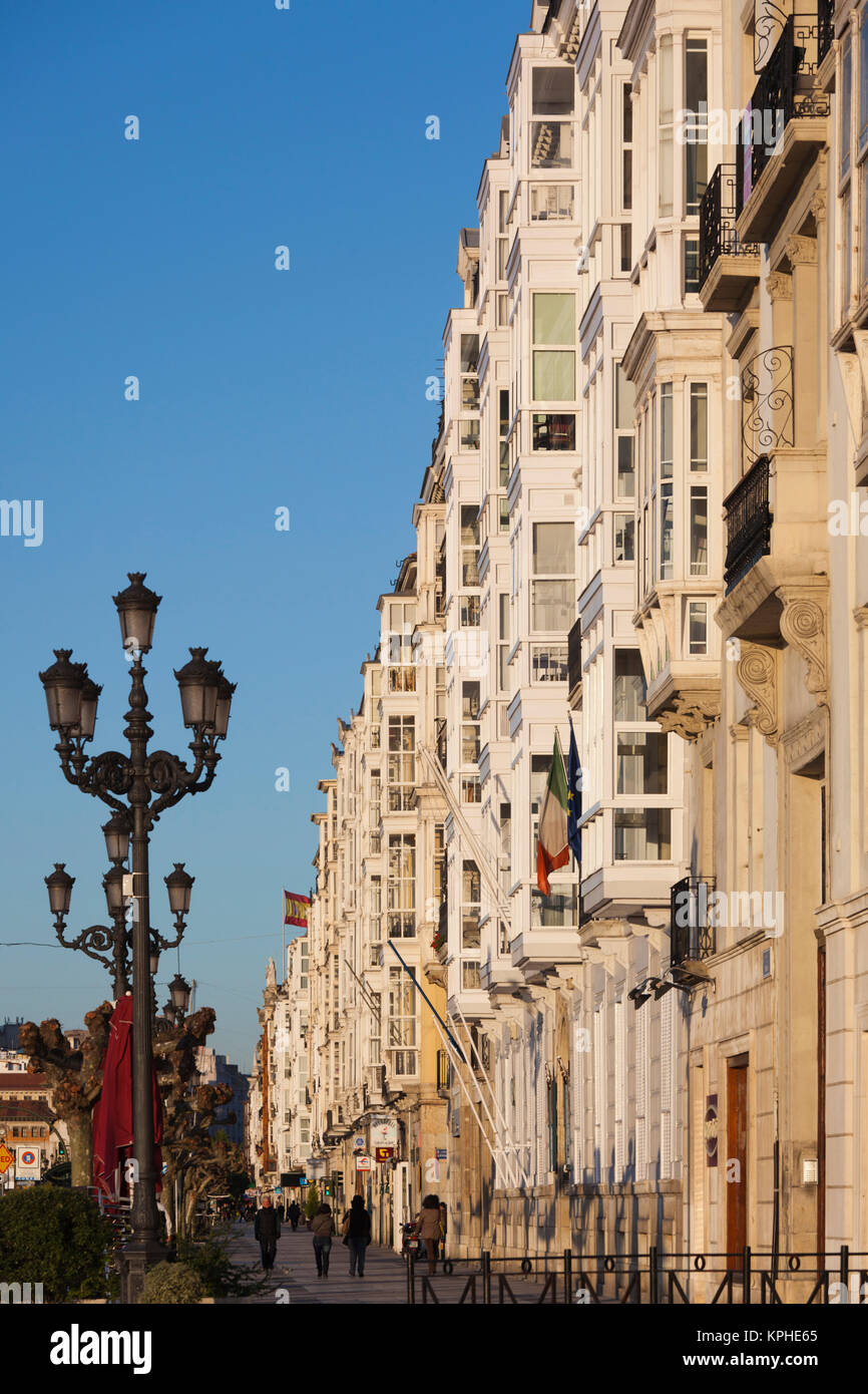 Spain, Cantabria Region, Cantabria Province, Santander, waterfront ...