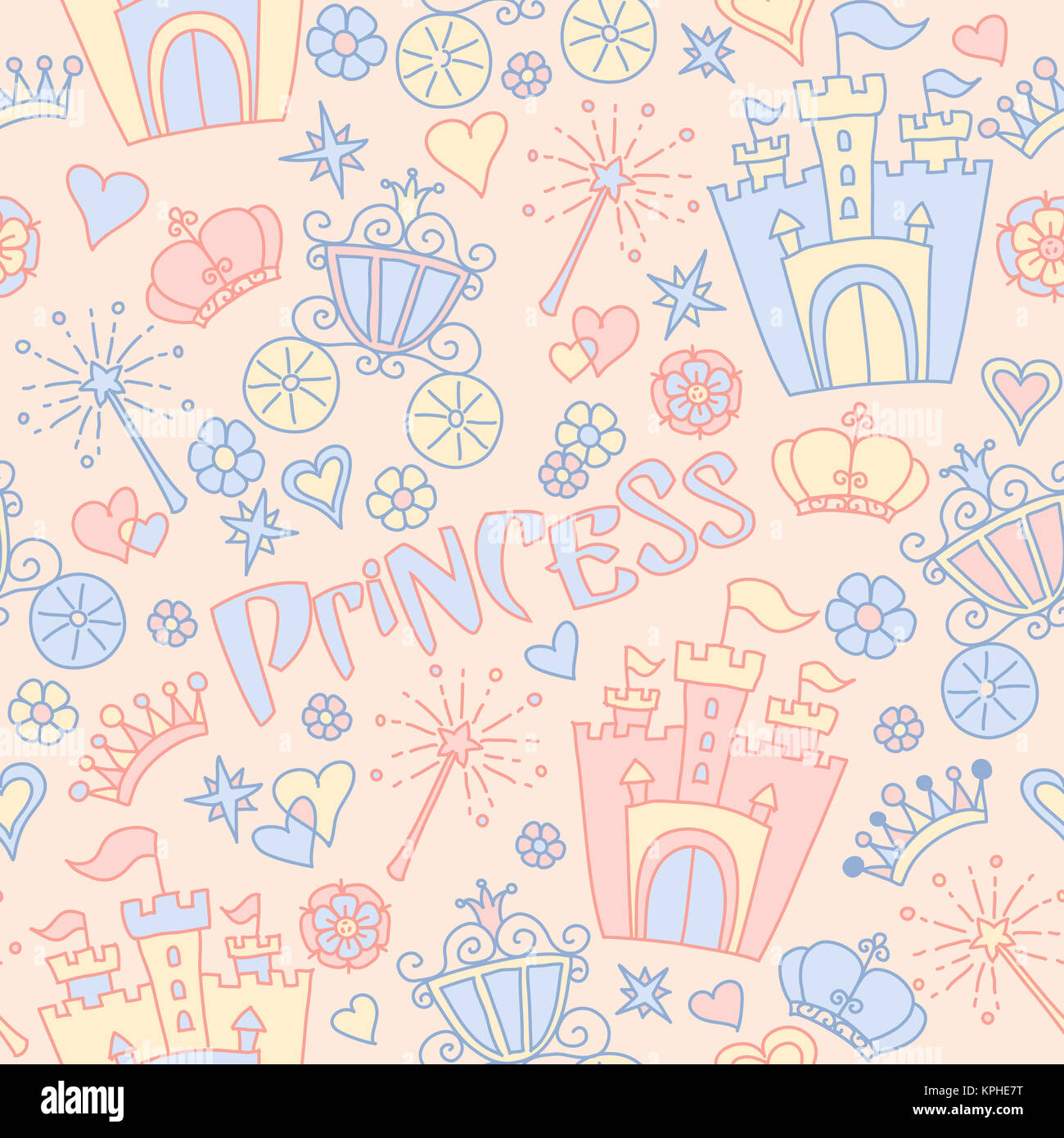 Princess vector hi-res stock photography and images - Alamy