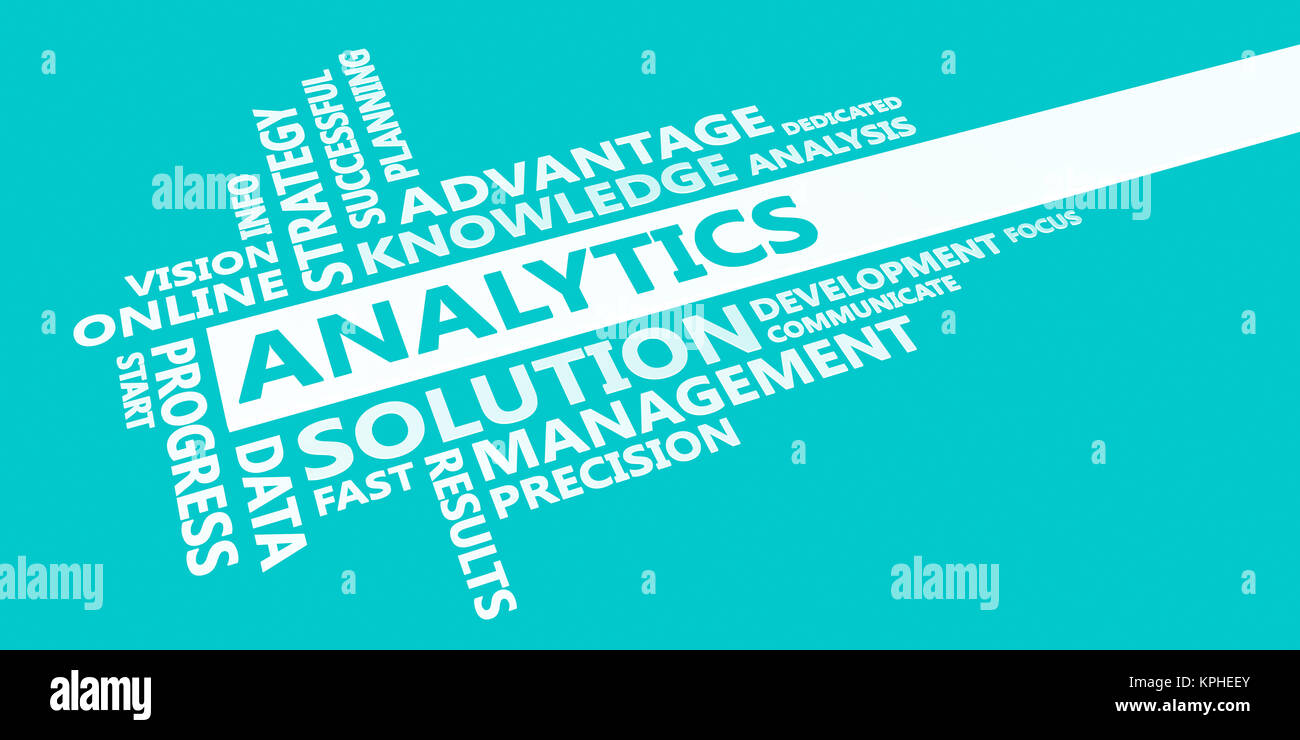 Analytics Presentation Background in Blue and White Stock Photo - Alamy