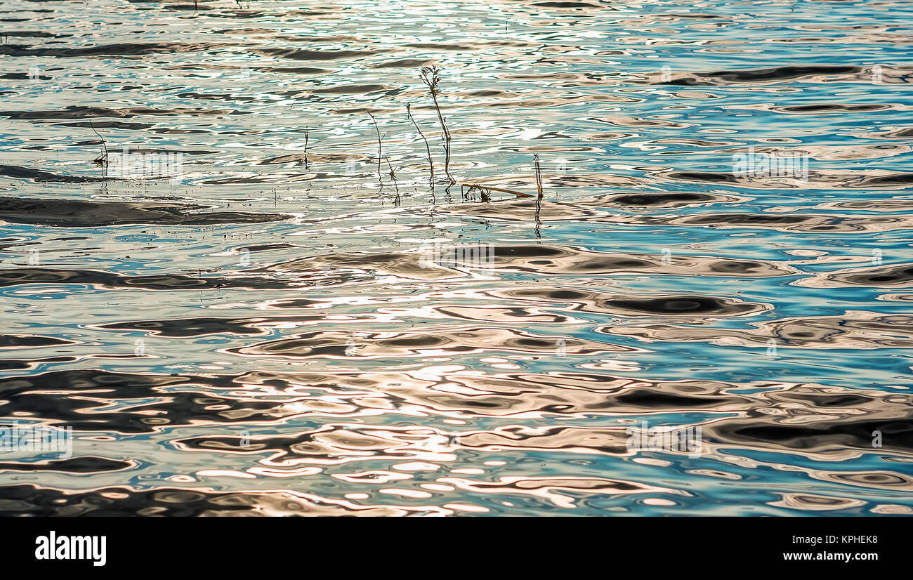 Background of the sun reflecting water surface Stock Photo - Alamy