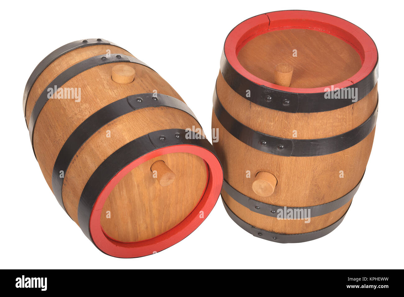 two old beer barrels Stock Photo - Alamy