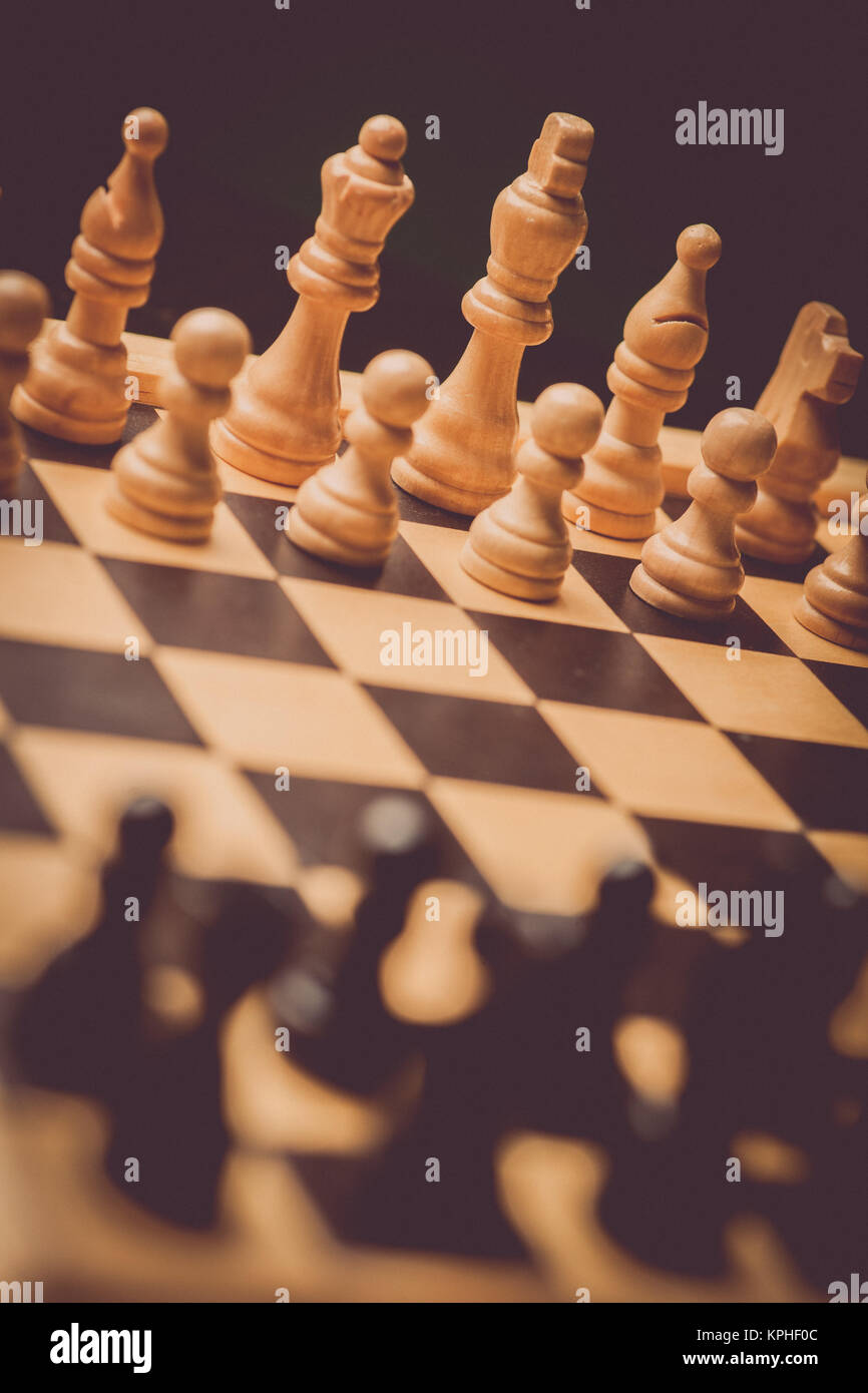 Chess board game Stock Photo - Alamy