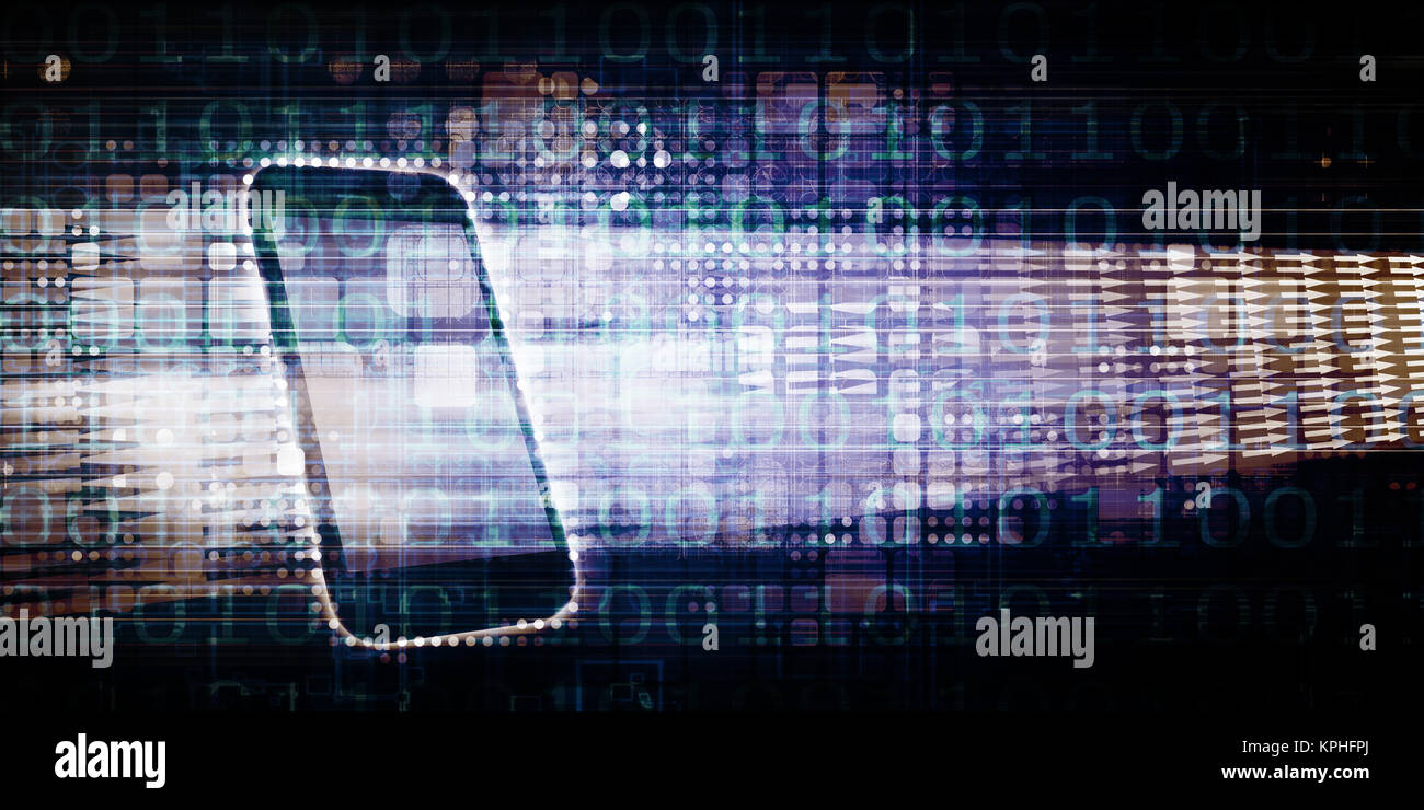 Touch Screen Mobile Phone with Streaming Content Stock Photo - Alamy