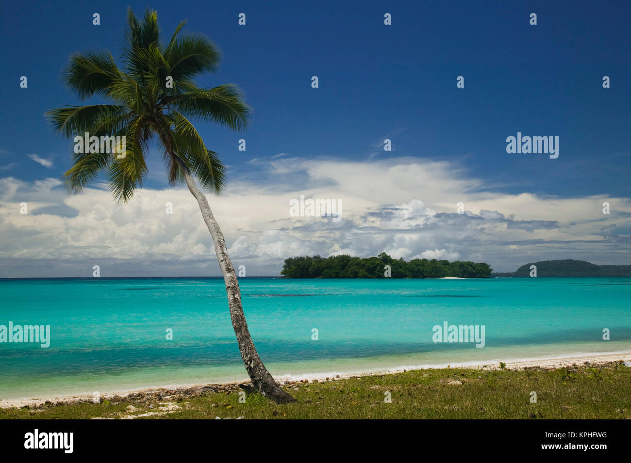 Vanuatu, Espiritu Santo Island, PORT OLRY. Port Olry Town Beach Stock ...