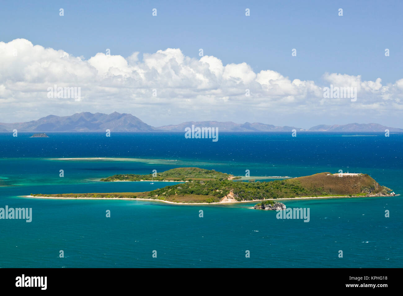 View of baie ste marie from ouen toro hill hi-res stock photography and ...