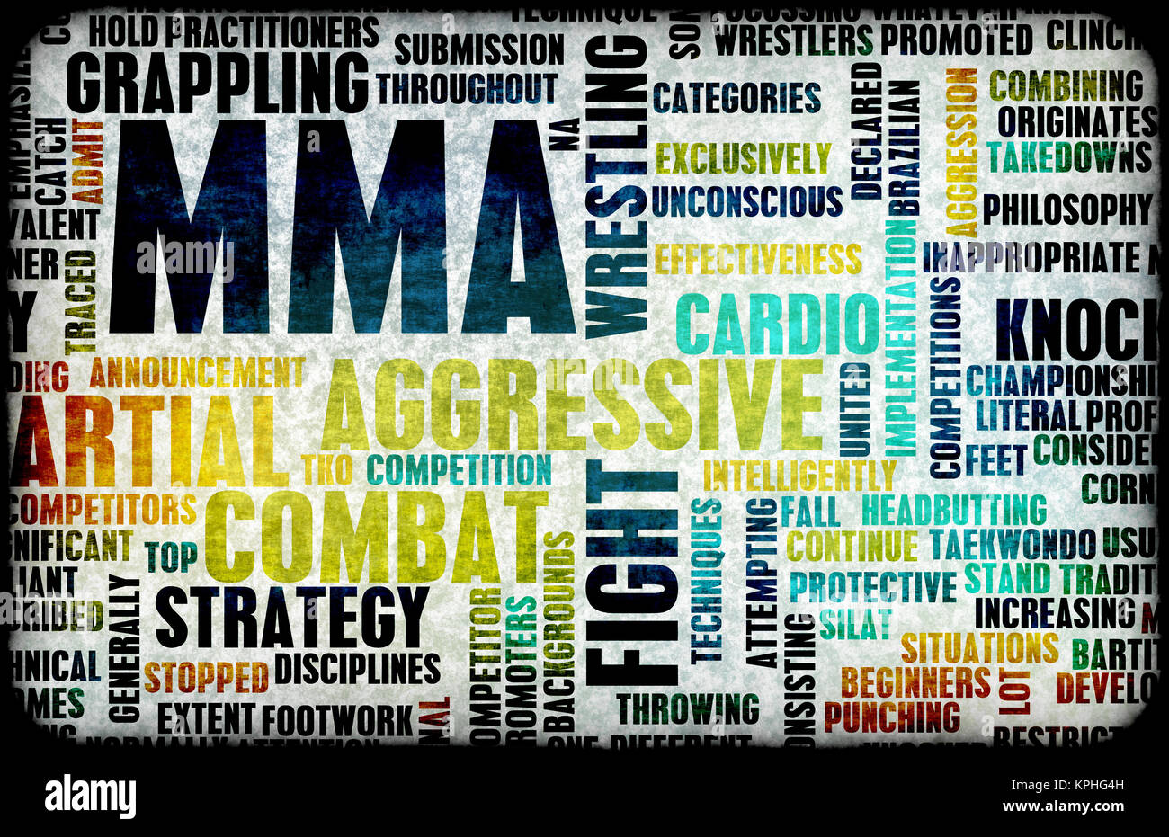 Mixed Martial Arts or MMA Stock Photo - Alamy