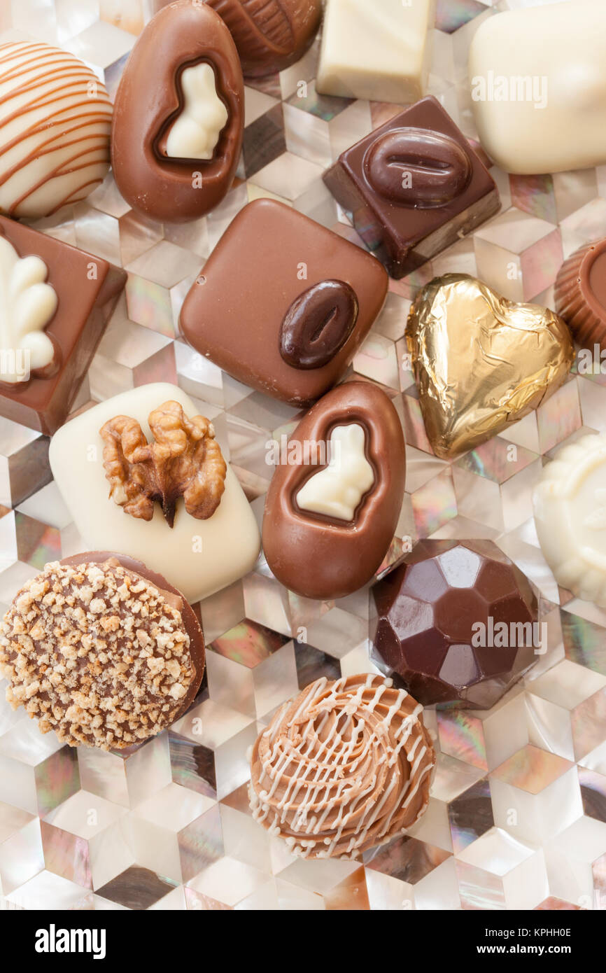 selection of different chocolates Stock Photo - Alamy