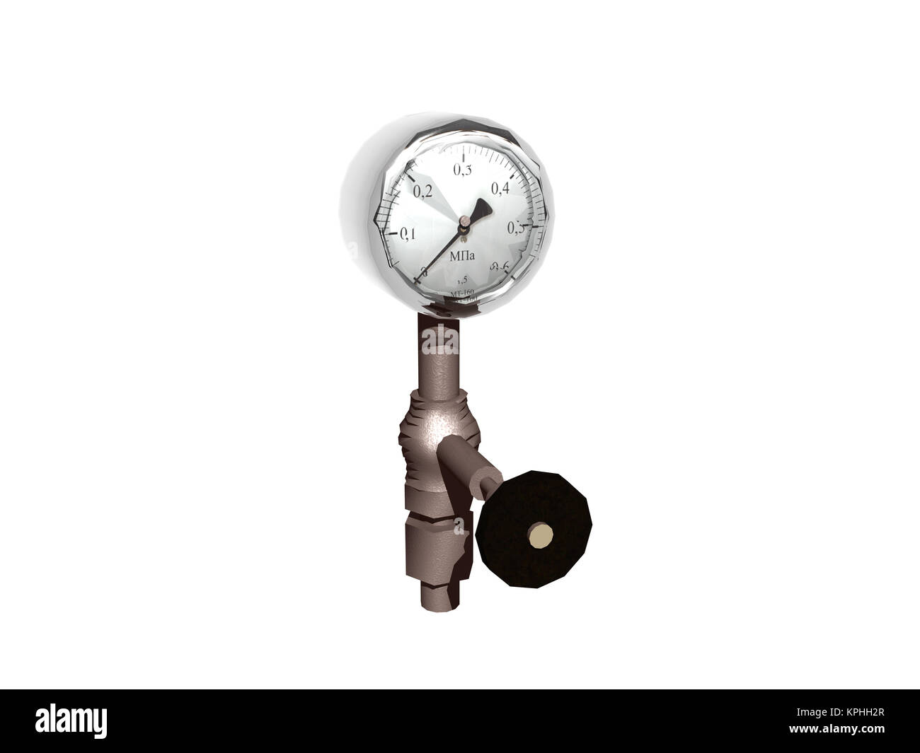 Pressure gauge reading Cut Out Stock Images & Pictures - Alamy