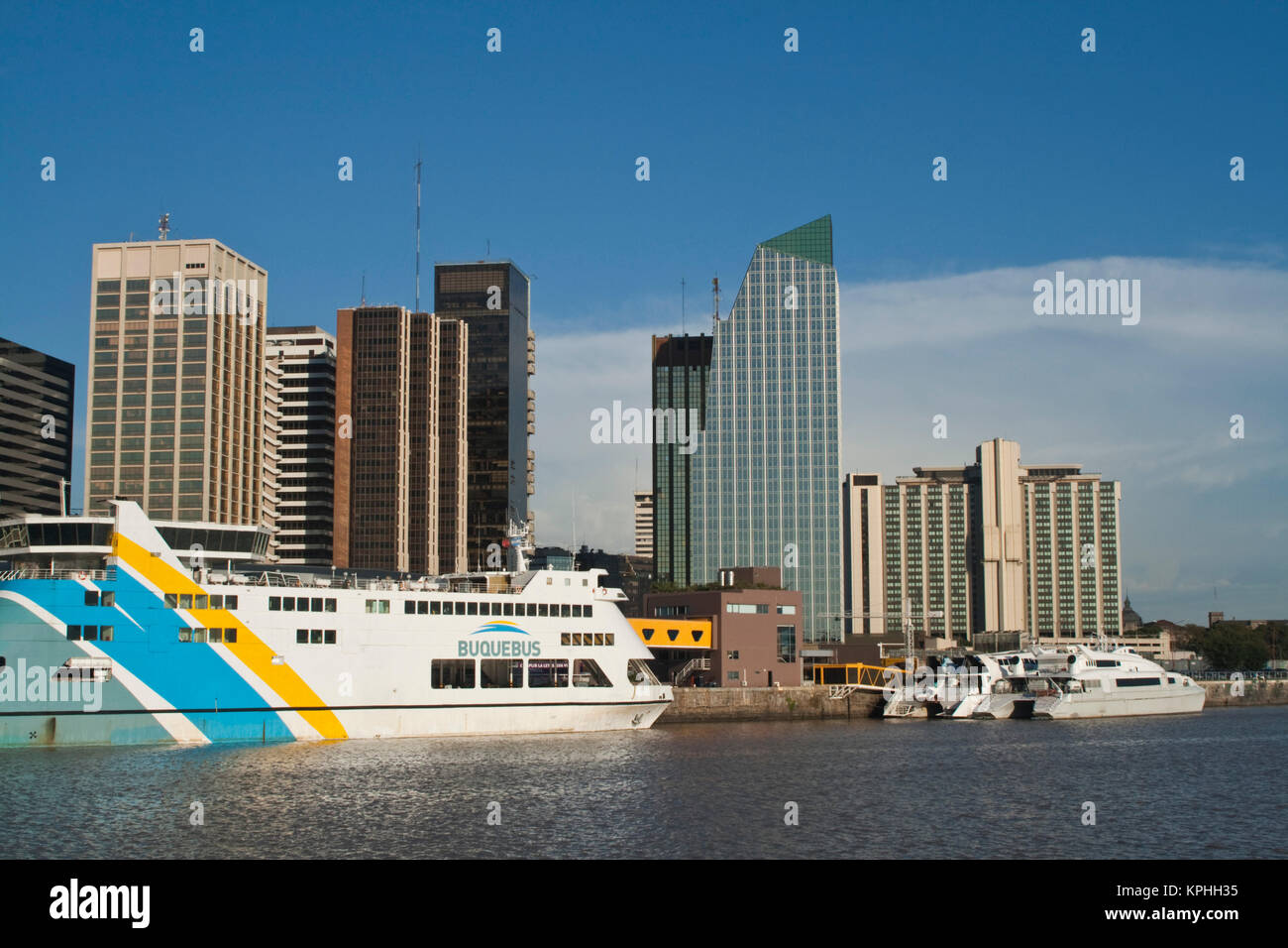 Darsena norte harbor and buquebus ferry to uruguay hi-res stock ...