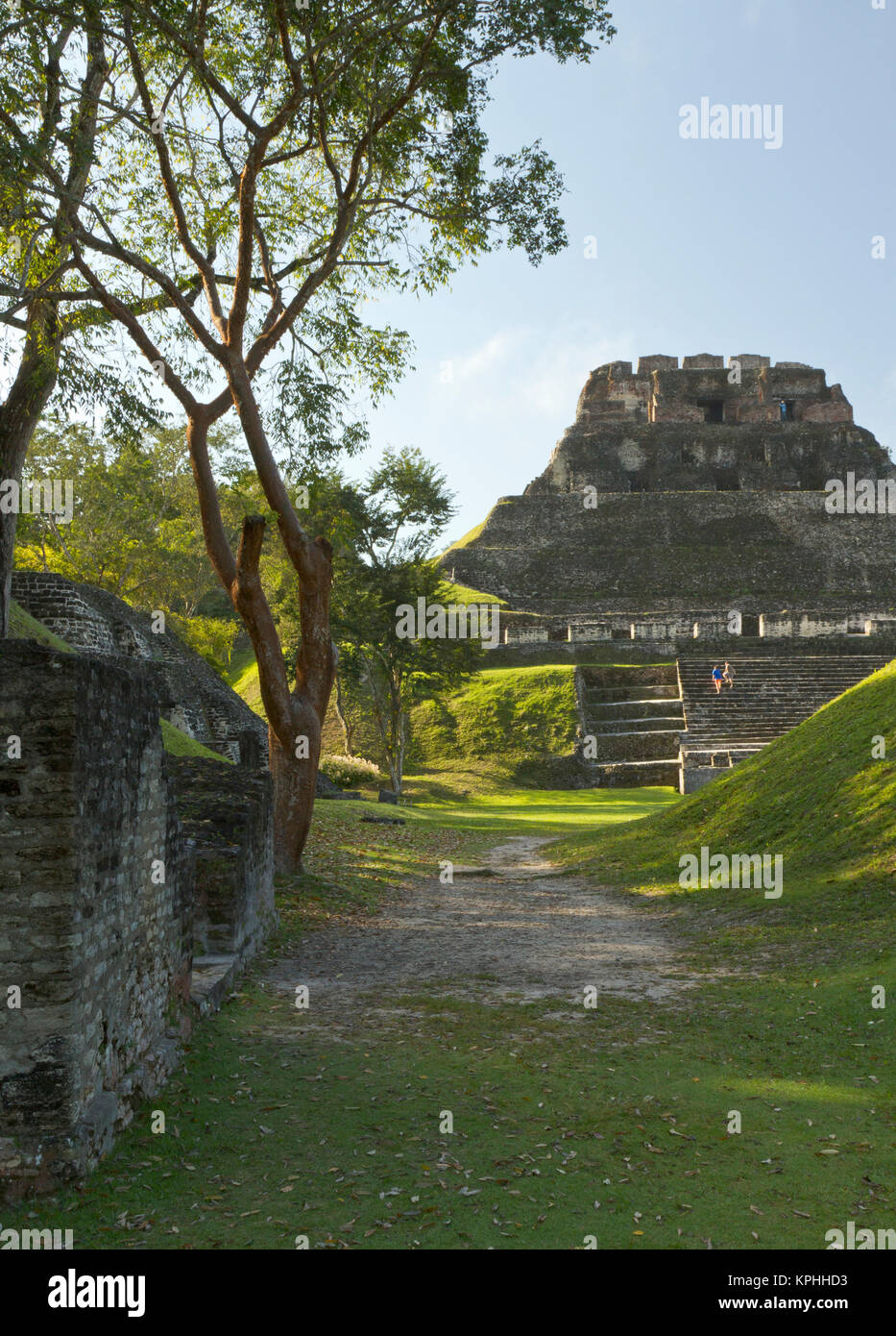 El Castillo pyramid, Xunantunich ancient site, Cayo district, Belize ...
